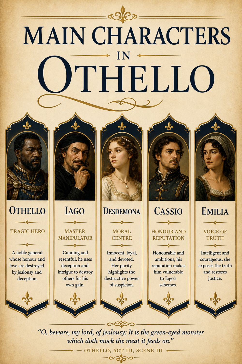 Characters In Othello: Character Analysis & Roles