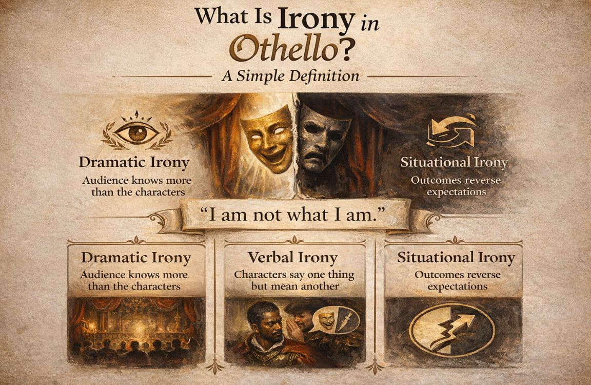 Irony In Othello: Types, Examples, & Key Quotes Explained